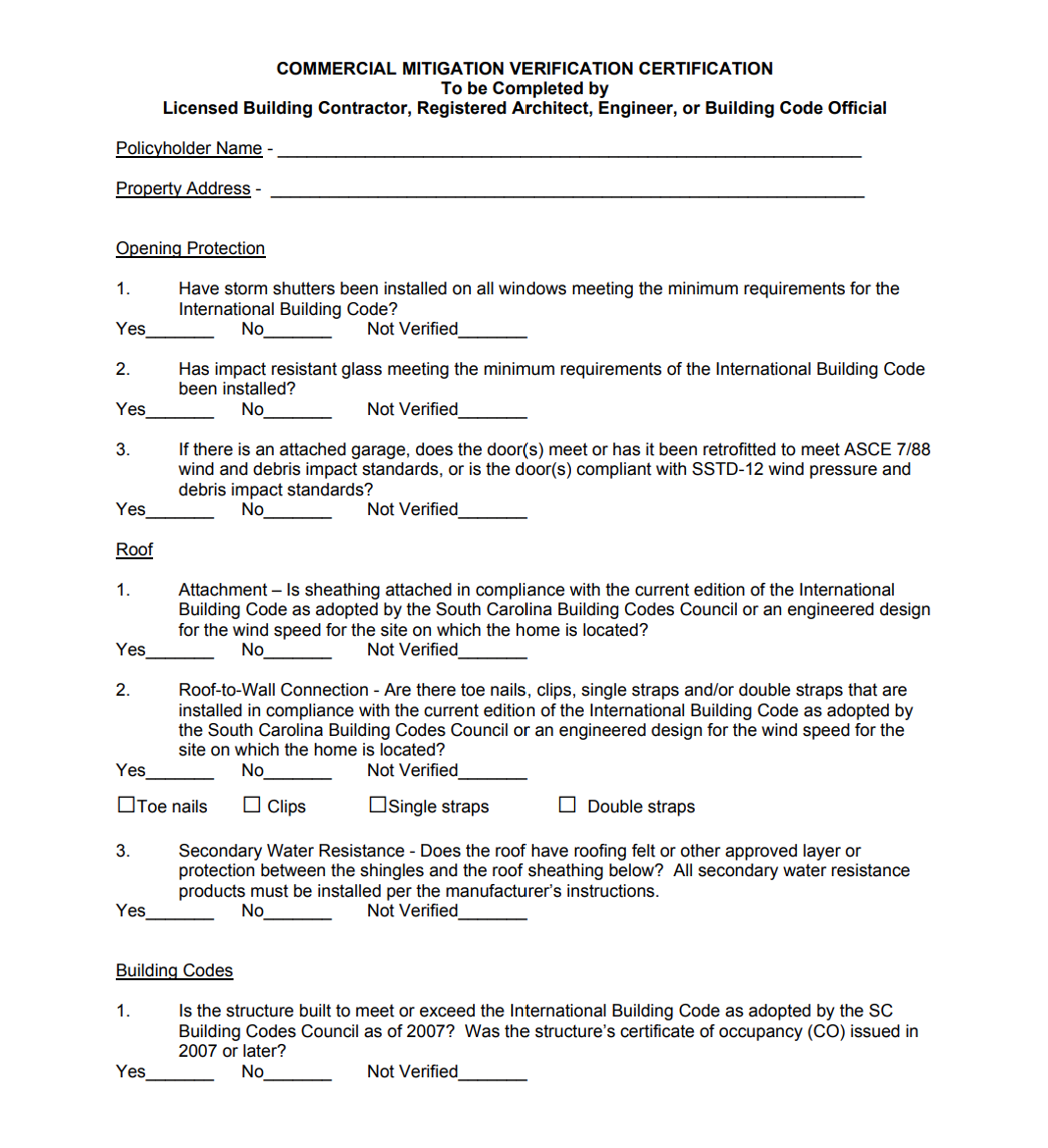 7. What is a Wind Mitigation Form — and How It Could Save You Money on ...